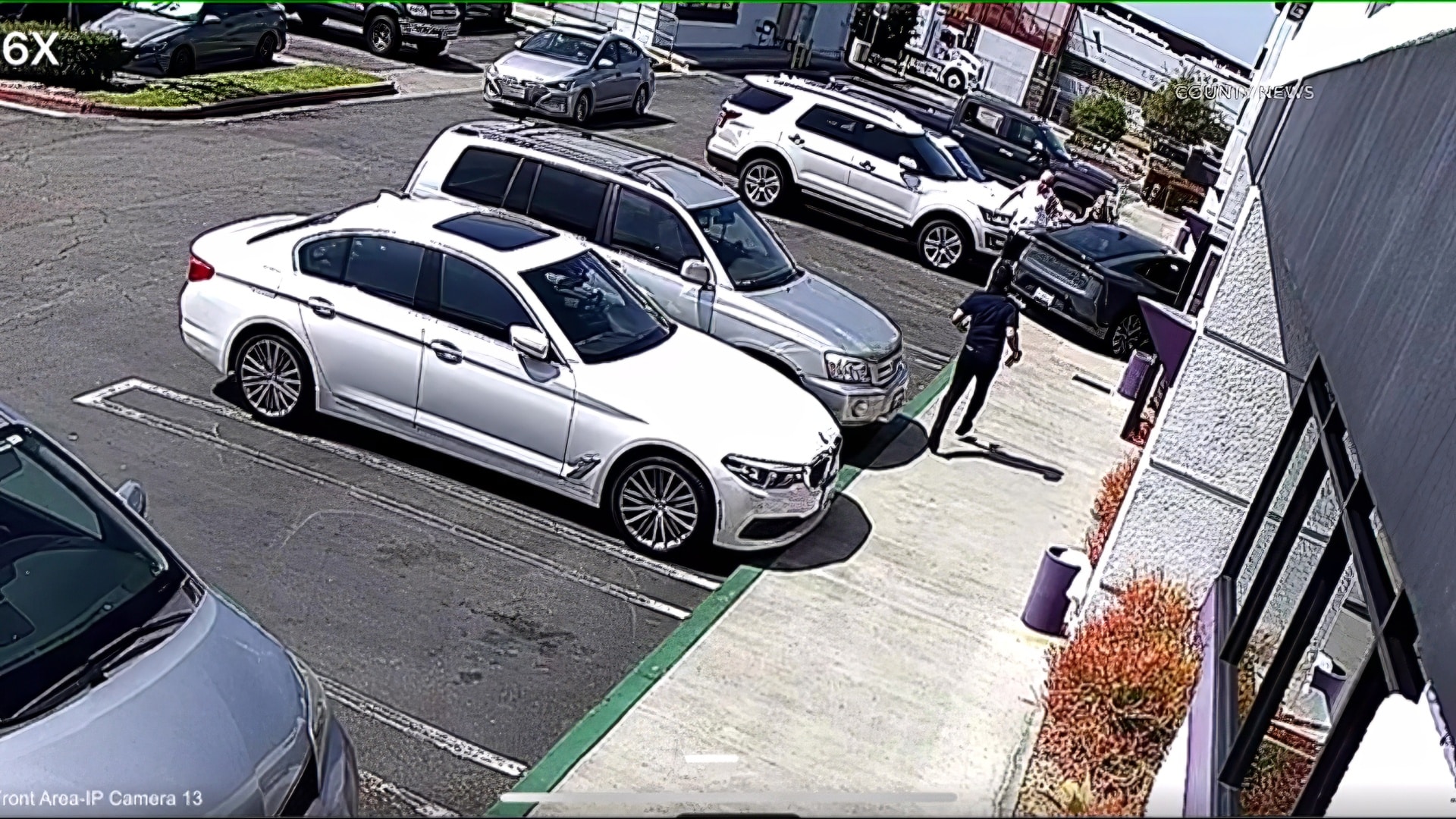 Anaheim: Vehicle Drives Into Building, Striking Pedestrian (Caught On ...