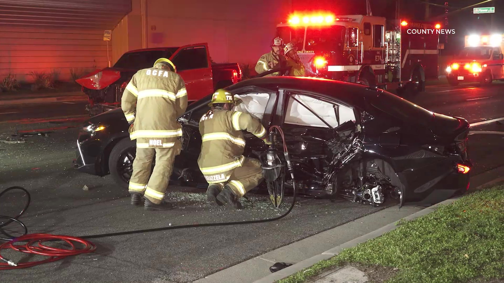Santa Ana: Man Trapped, Later Freed by Firefighters Following Crash ...