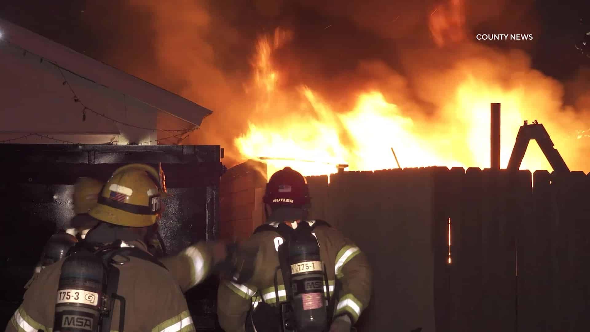 Santa Ana: Massive Fire Rips Through Home Displacing Five Residents ...